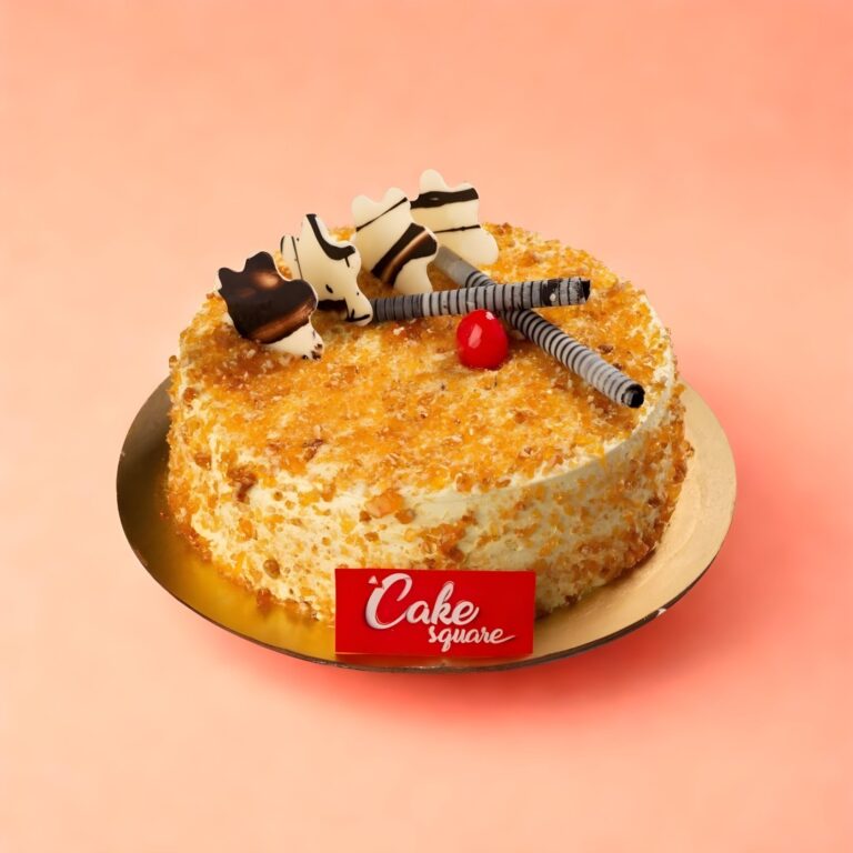 Crunchy Butterscotch Nuts Birthday Cake Chennai – Cake Square