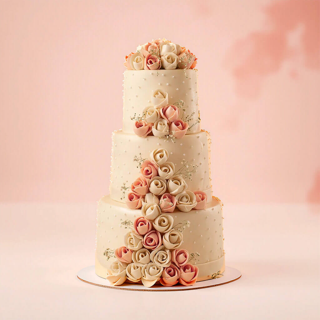 Cherry Blossom Wedding Cake in Chennai | Cake Square