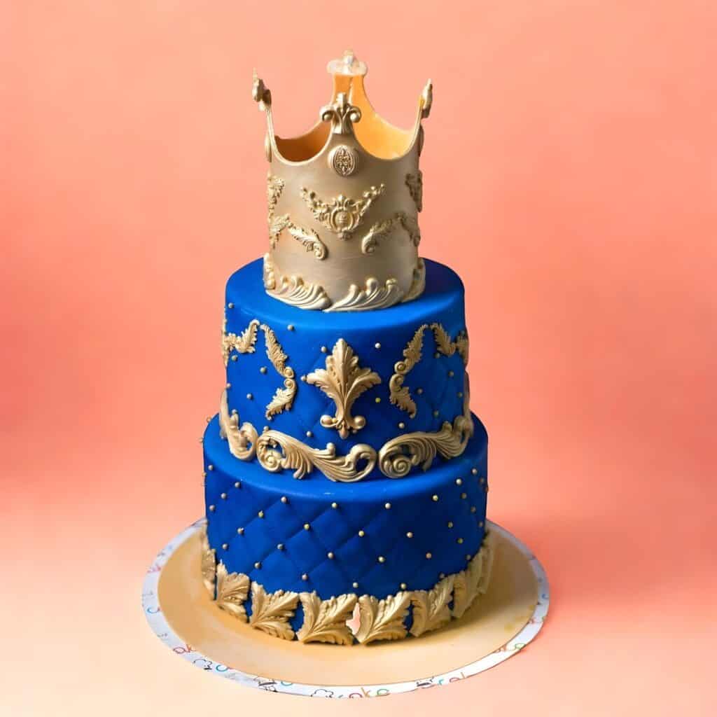 Crown cake first birthday designs for girl | Cake Square