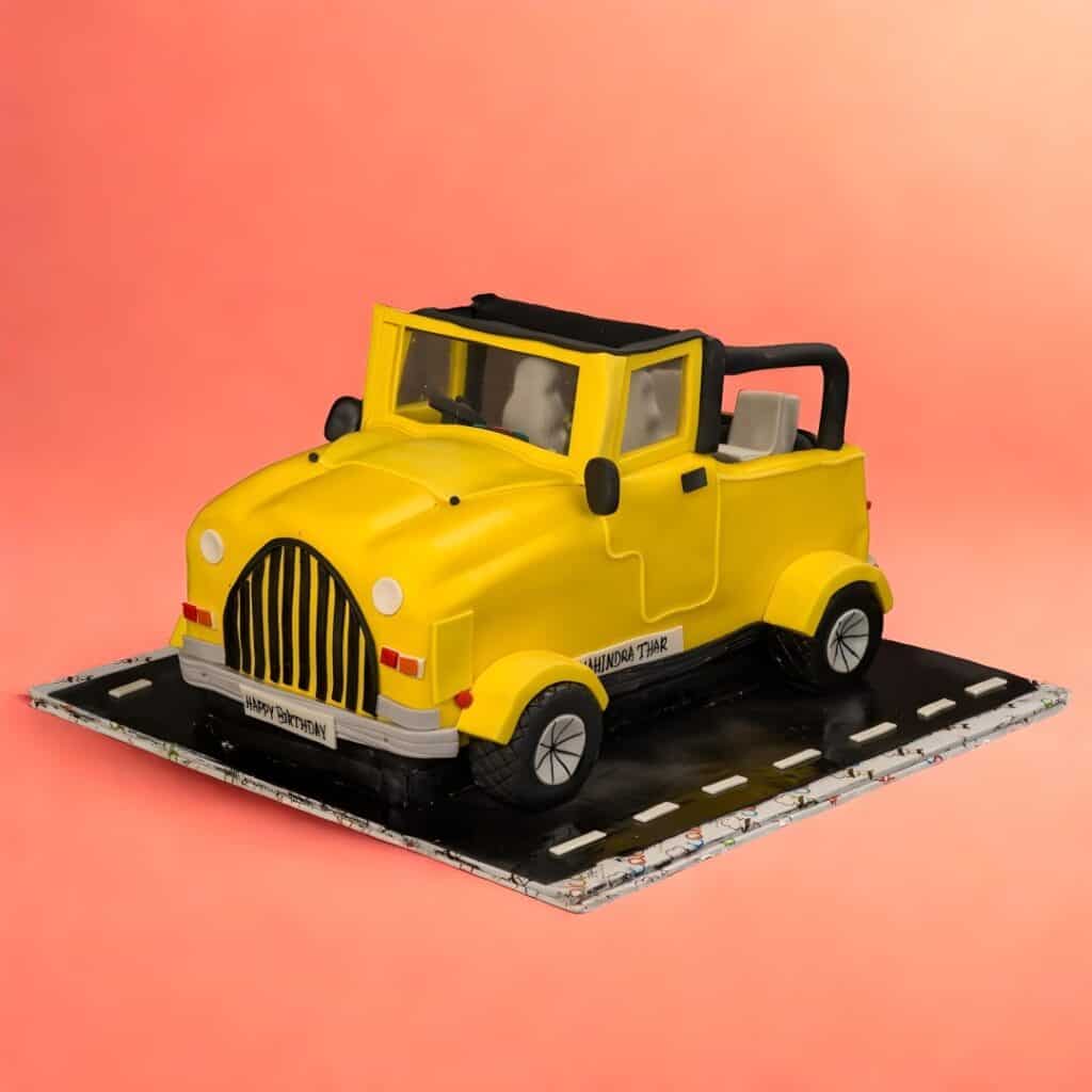 3D Jeep Theme Birthday Cake | Cake Square Chennai