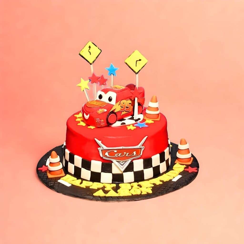 Exclusive McQueen Car Themed Birthday Cakes Chennai | Cake Square