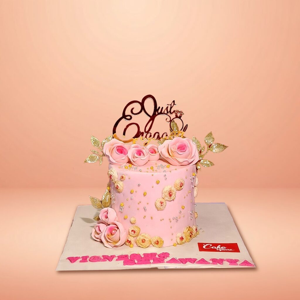 Pretty Pink Customised Anniversary Cake in Chennai – Cake Square