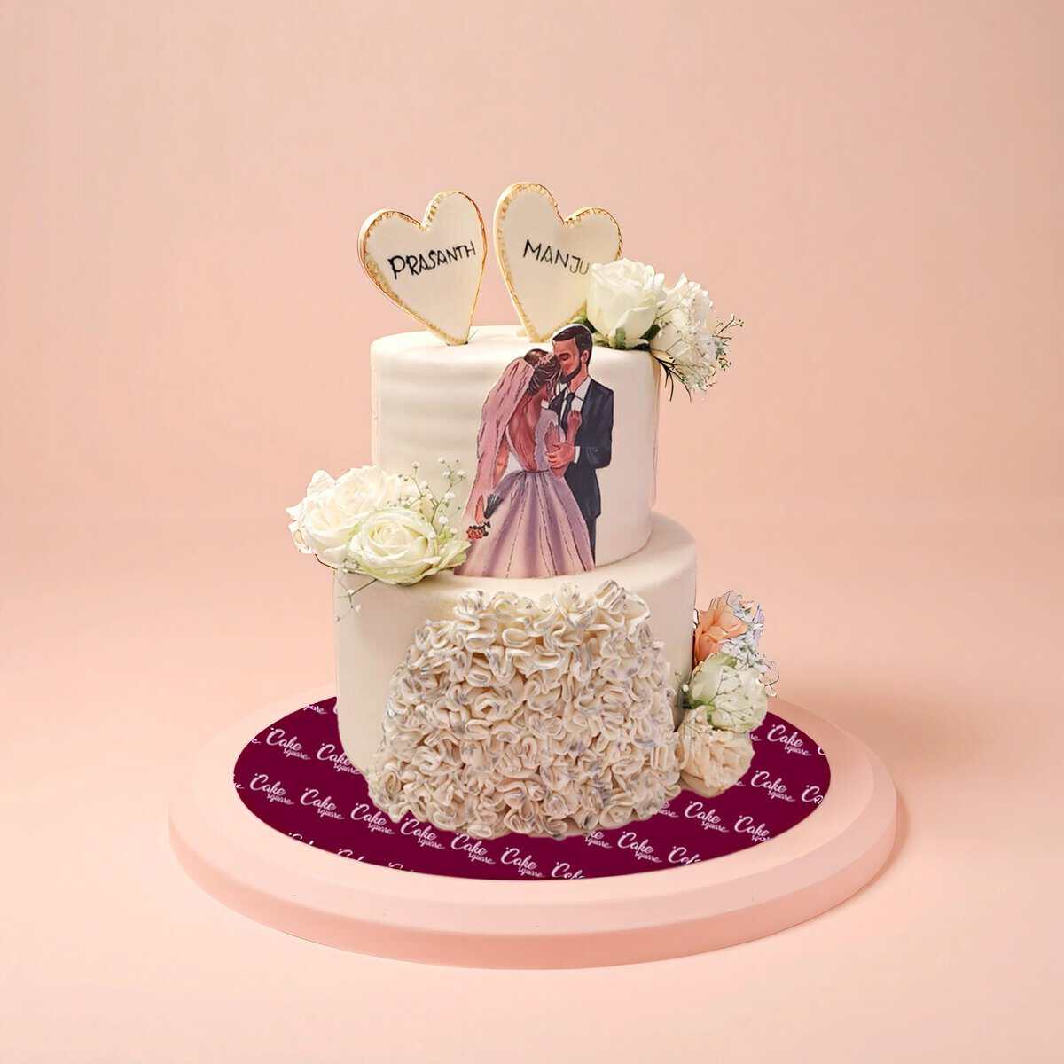 White Wedding Cake Designs in Chennai – 5kg & More